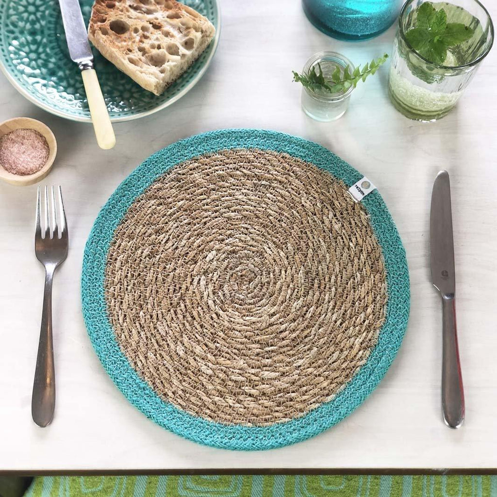 A Perfect Table Top – Jute Table Mats | EcoBlog | Friendly Turtle – The ...