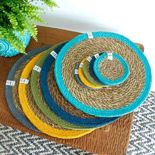 Jute Placemats & Sustainable Coasters – The Friendly Turtle