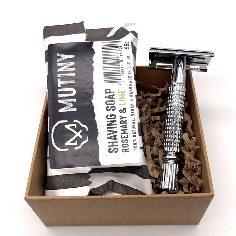 Zero Waste Safety Razor Mini Set - Rosemary & Lime | Mutiny – The ...