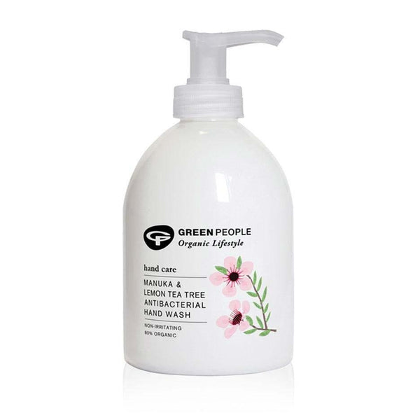 Organic Antibacterial Hand Wash - Manuka & Lemon Tea Tree - Green ...