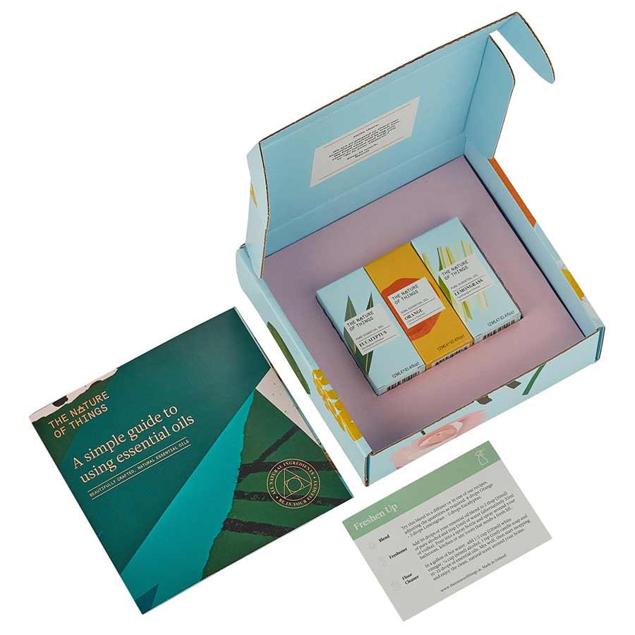 Freshen Up Gift Set - Lemongrass, Orange & Eucalyptus Essential Oils ...